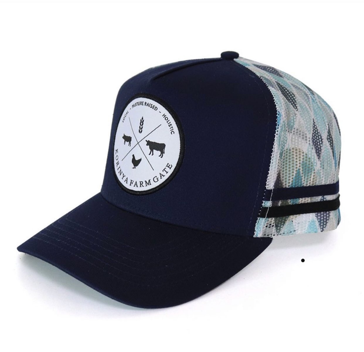 Korinya Farm Gate | Patterned Blue Hat