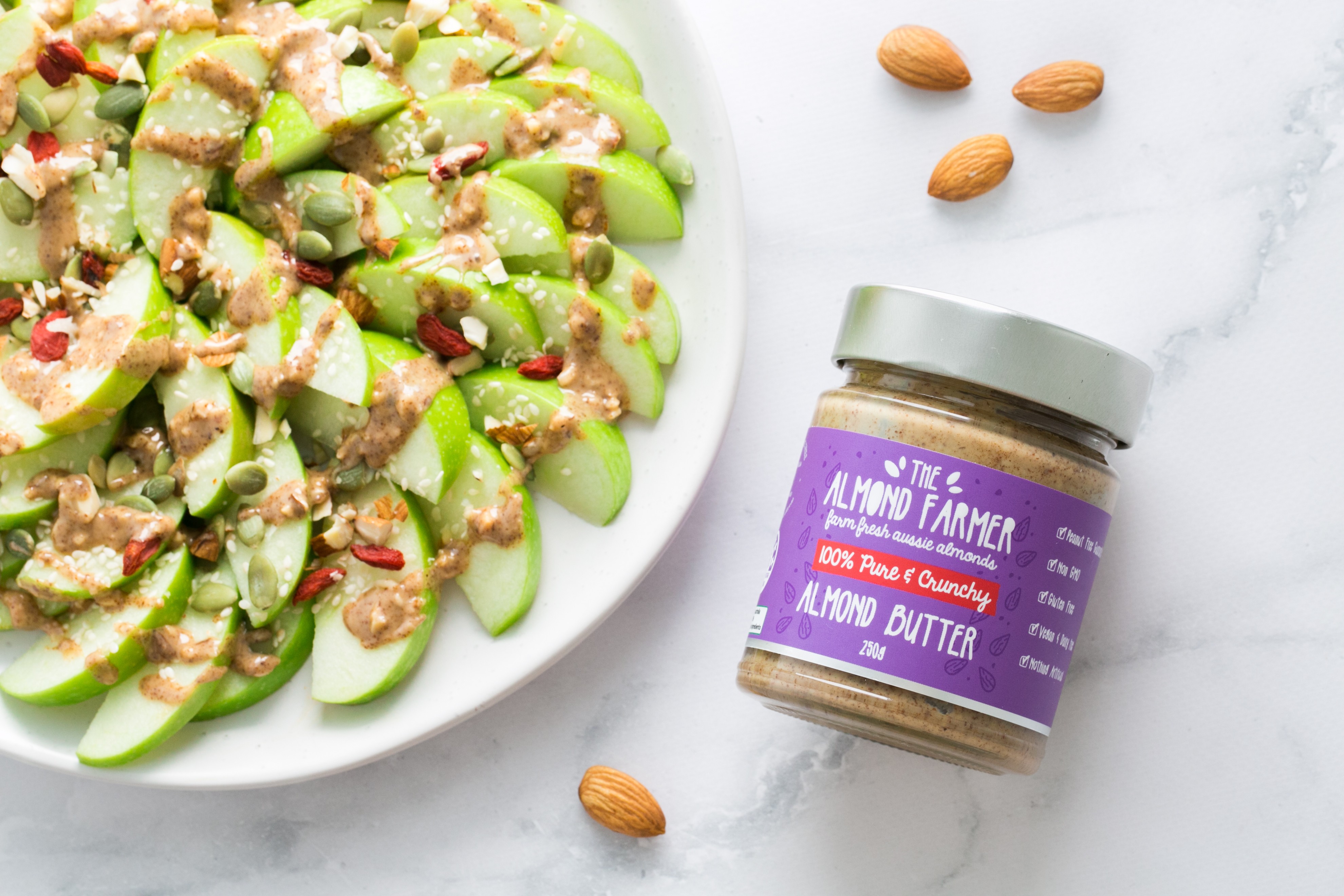 Pure & Crunchy Almond Butter | The Almond Farmer