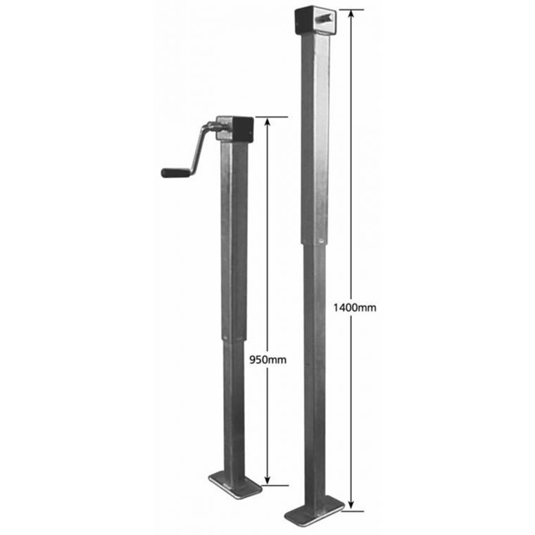 Medium Duty Side Wind Adjustable Stand With Loose Handle | All Custom ...