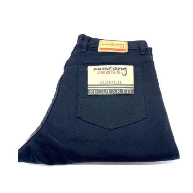 Yates Menswear | Mustang 43246 Black Stretch Jean